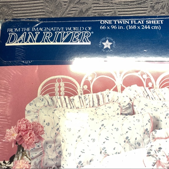 Dan River | Bedding | Dan River Ribbon Sonnet One New Vintage Flat ...